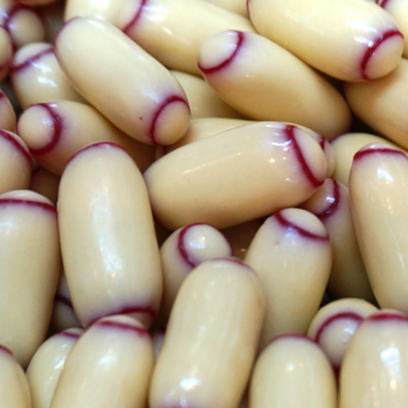 White Chocolate Raspberry Bullets : Fyna – Sweet Pickings